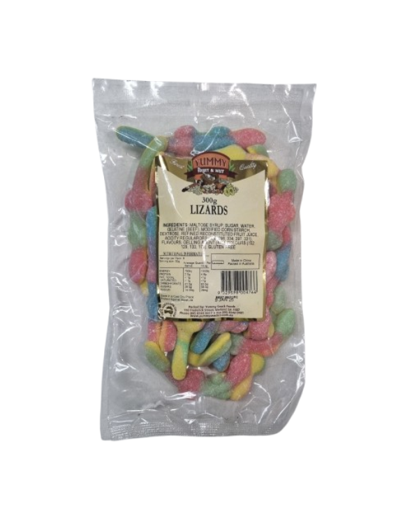 Lollies - Gummy Lizards 300g – NuFruit Online