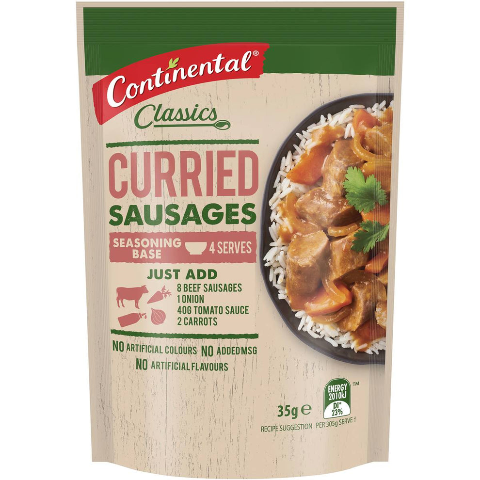 Continental Curried Sausage Mix 35g – NuFruit Online